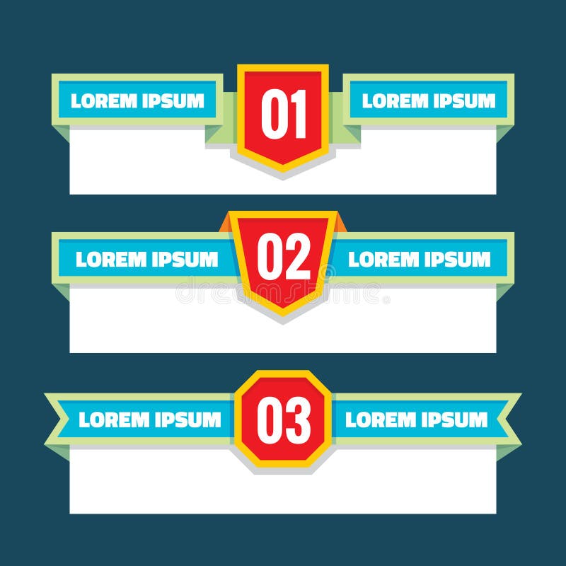 Abstract Top Titles for Document, Presentation, Banner, Layout Etc ...