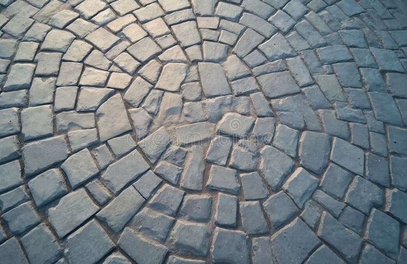 170 Cobble Circular Pattern Block Pavement Texture Background Stock ...