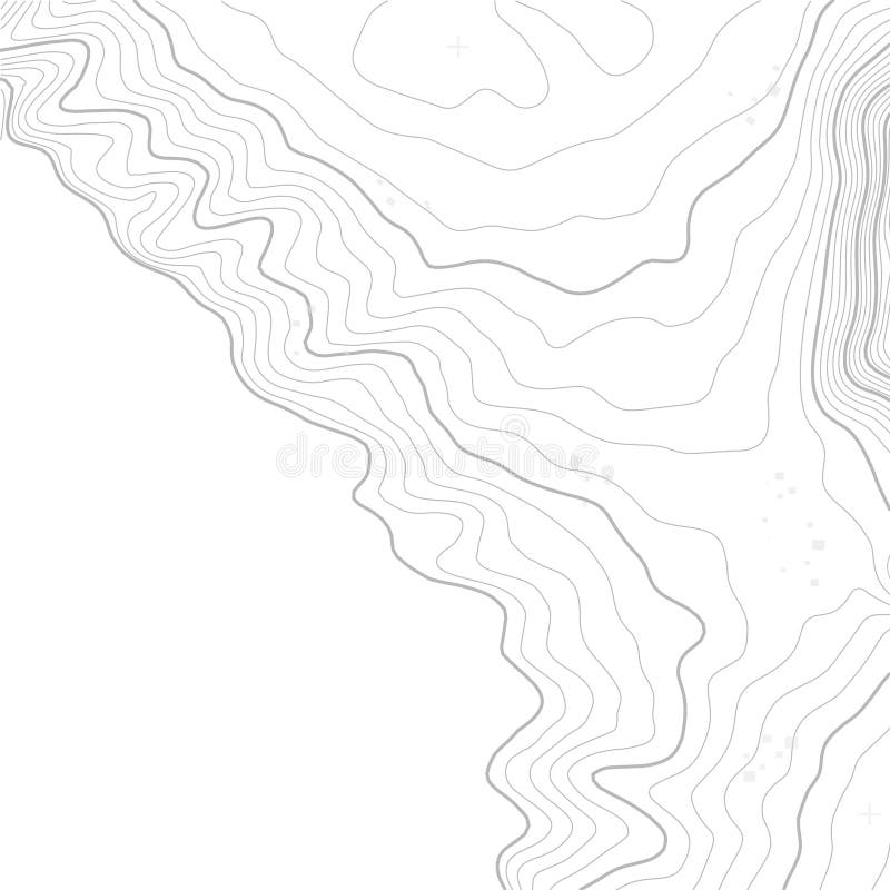 Topographic Map Contour Background. Topo Map with Elevation Stock Vector - Illustration of ...