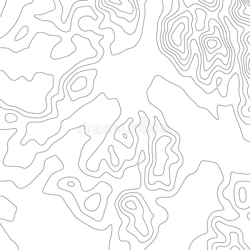 Abstract Topographic Contour Map Template. Abstract Composition of ...
