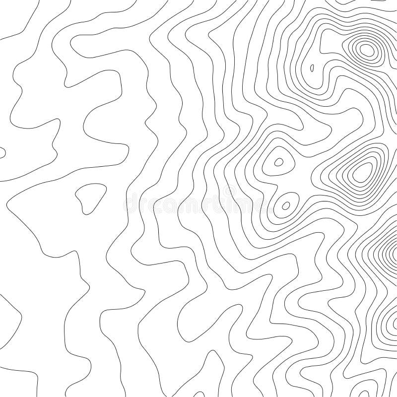 Abstract Topographic Contour Map Template. Abstract Composition of ...
