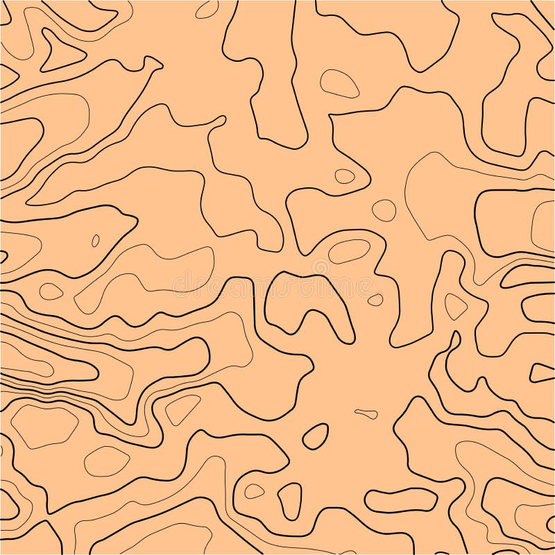 Abstract Topographic Contour Map Template. Abstract Composition of ...