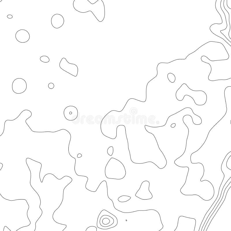 Abstract Topographic Contour Map Template. Abstract Composition of ...