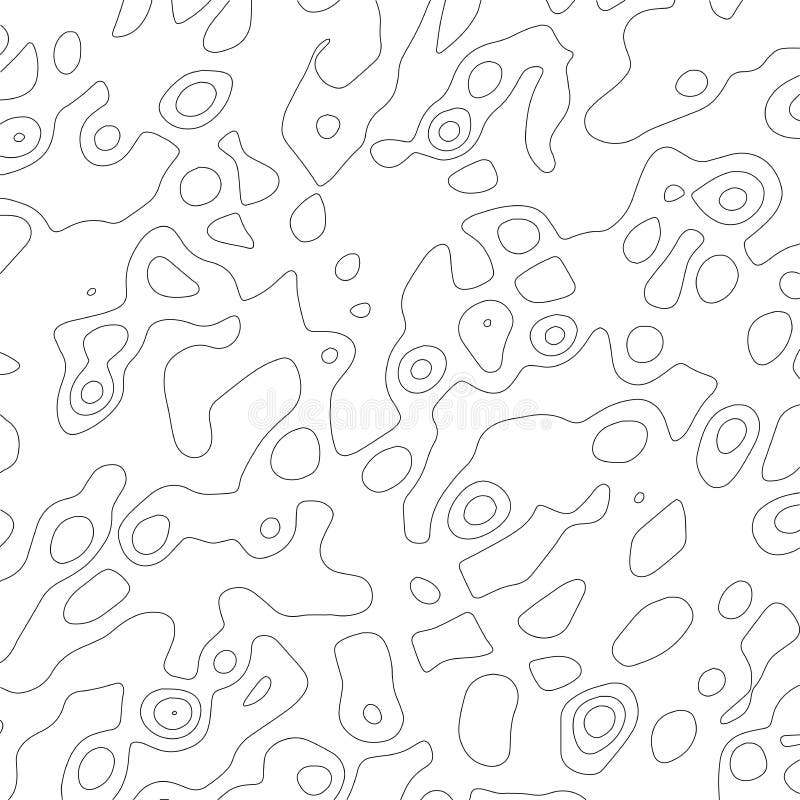 Abstract Topographic Contour Map Template. Abstract Composition of ...