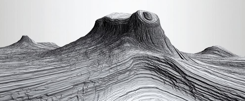 Abstract Topographic Contours Create a Map-like Backdrop Stock Image ...