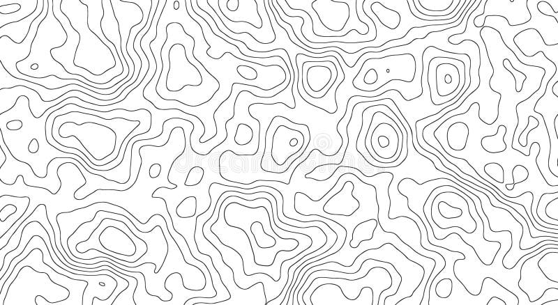 Abstract Topographic Map Background Geographic Line Map with Elevation ...