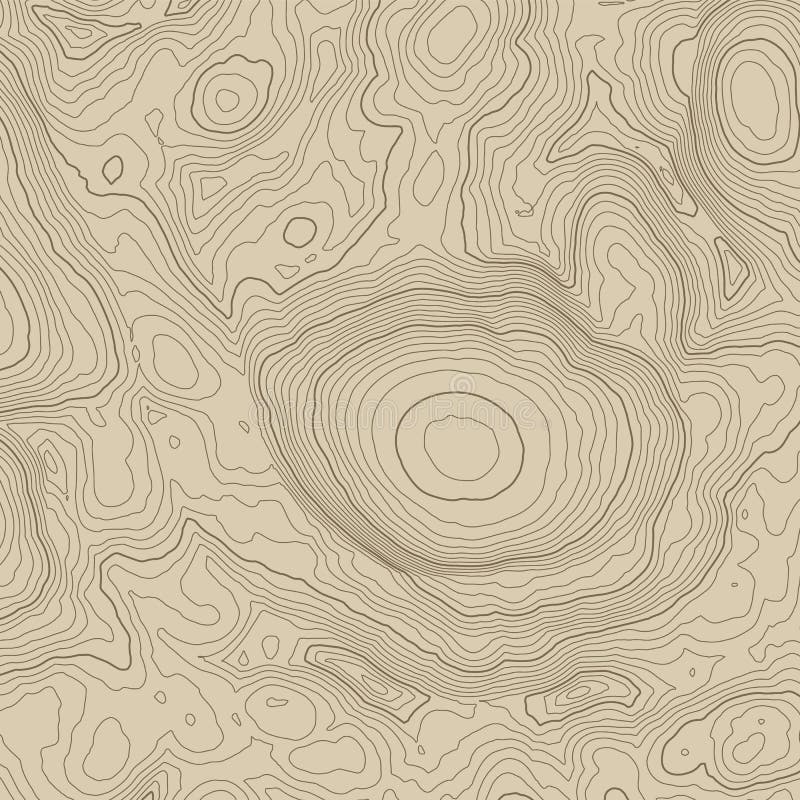 Abstract Topographic Map Background with Height Lines Stock Vector ...