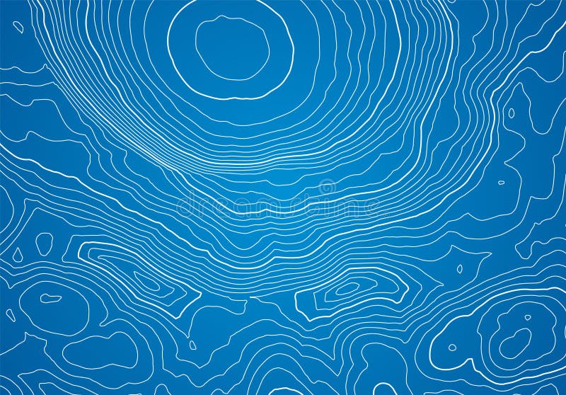 Abstract Topographic Map Background With Height Lines Stock Vector ...