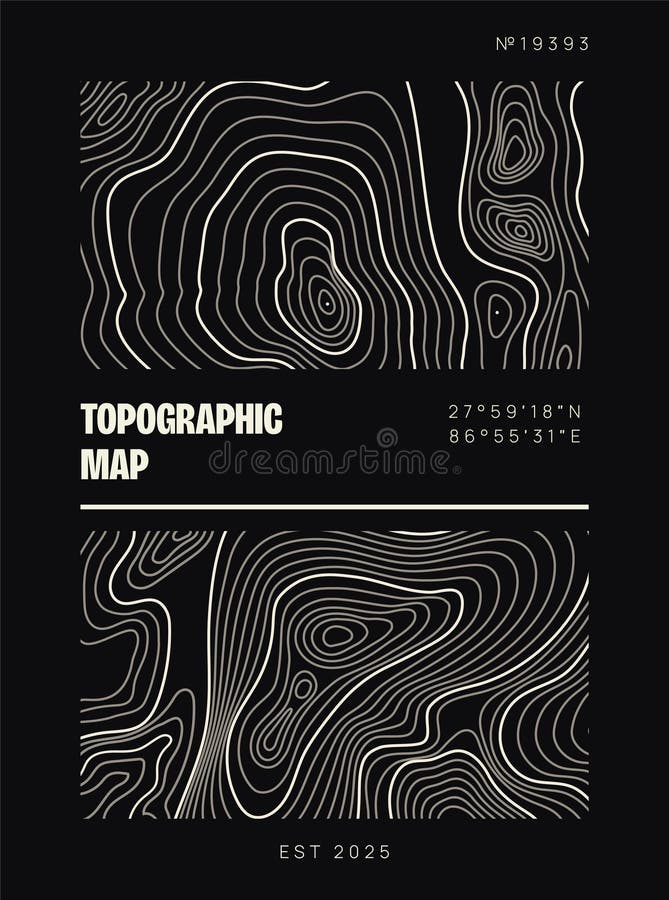 Topographic Map Design. Vector Illustration Stock Vector - Illustration ...