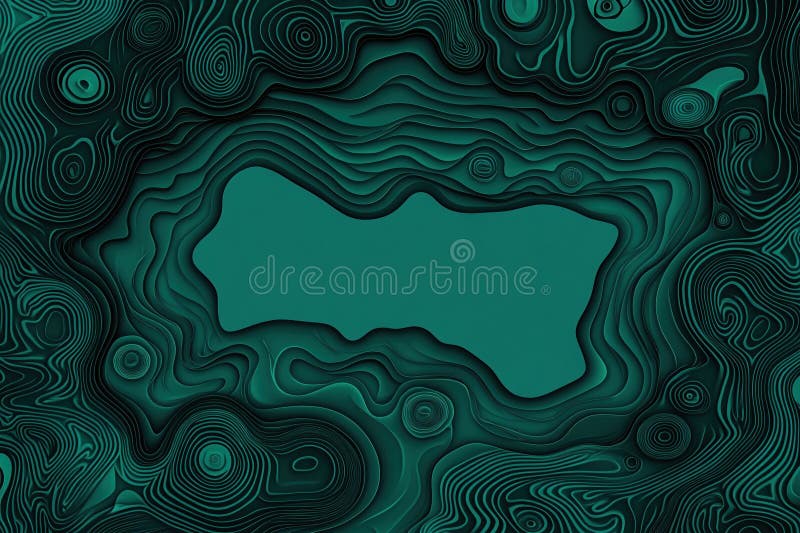 Abstract Topographic Map Layered Green Contours Stock Photos - Free ...