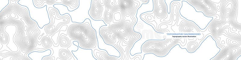 Abstract Topographic Map from Lines on White Background. Topographic ...