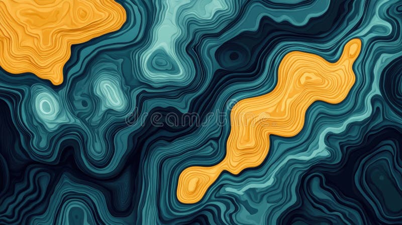 Abstract Topographic Map with Modern Geographic Design Patterns Stock ...