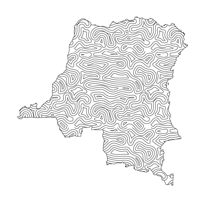 Topographic Map Republic Congo Stock Illustrations – 544 Topographic ...