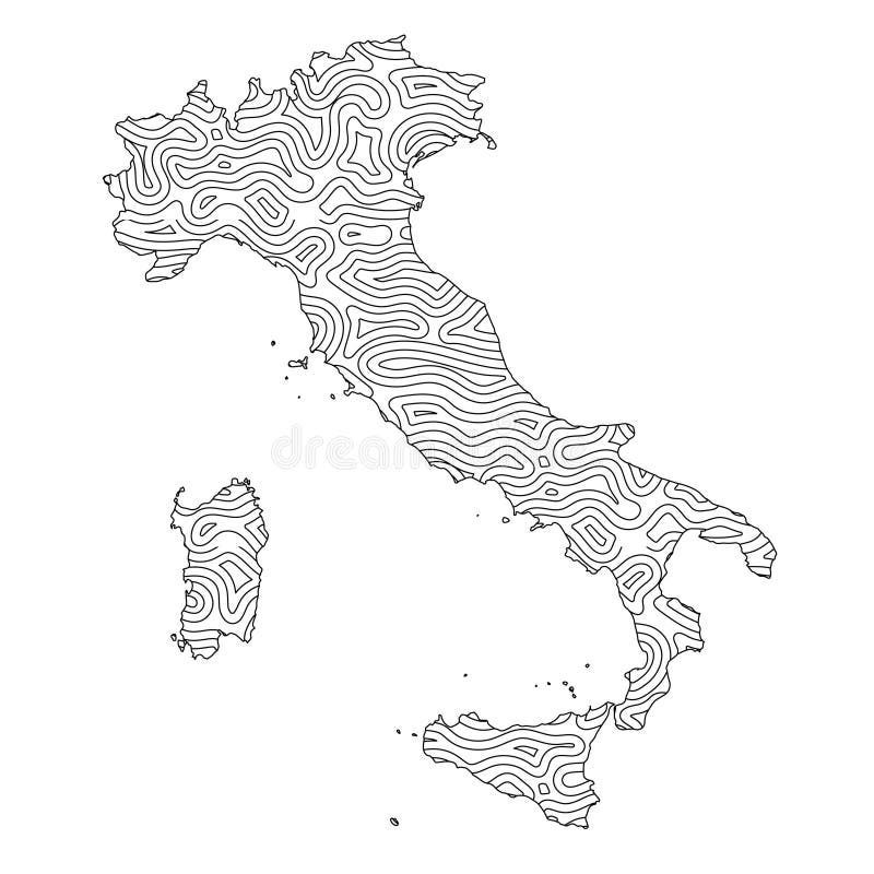 Topographic Map Italy Stock Illustrations – 447 Topographic Map Italy ...