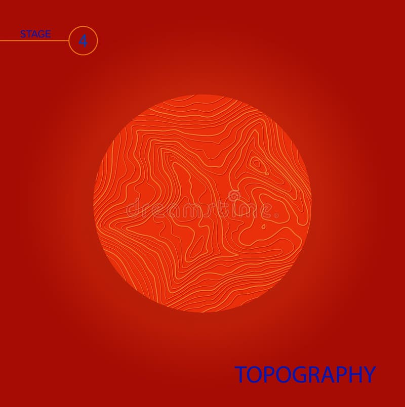 Vector topography map stock vector. Illustration of linear - 115250818