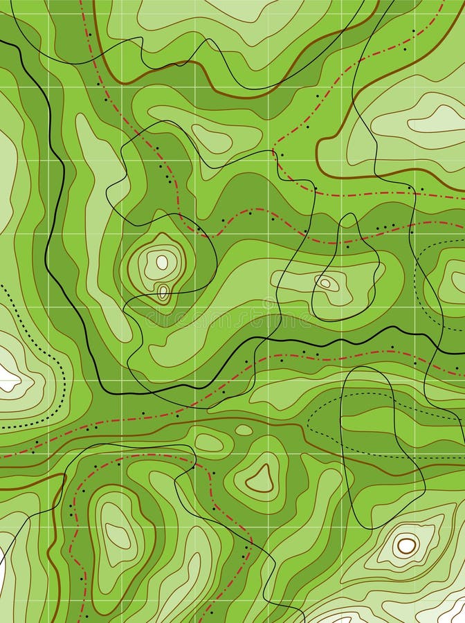 Abstract Topographic Map. Vector Stock Vector - Illustration of ...