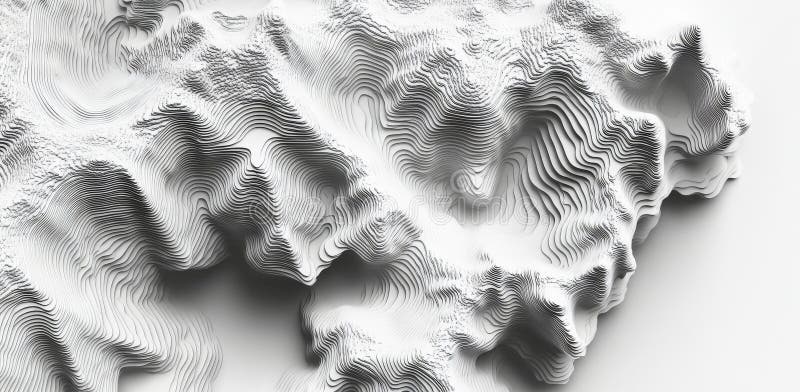Abstract Topographical Map Designs. Abstract Pattern Featuring Lines ...