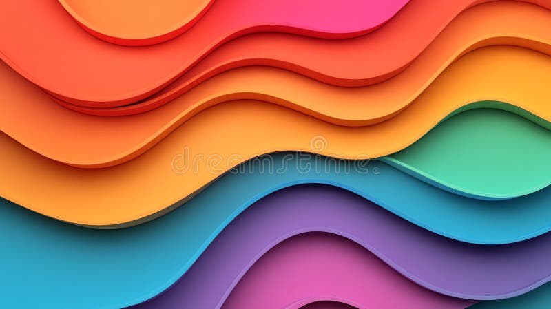 Abstract Topography Illustration with Vibrant Colors for Creative ...