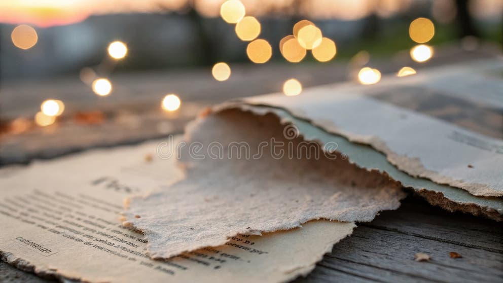 Abstract Torn Paper Background with Bokeh Effect a Stunning Clipping ...