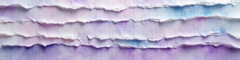 Abstract Torn Paper Layers with Pastel Colors and Textured Ripples ...
