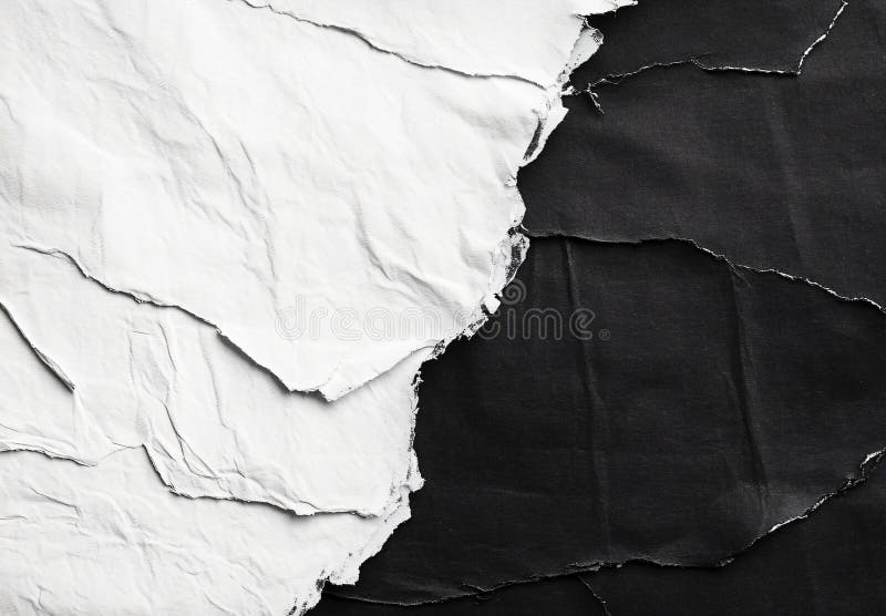 Abstract Torn Paper Texture Black White Ripped High Quality Image Stock ...
