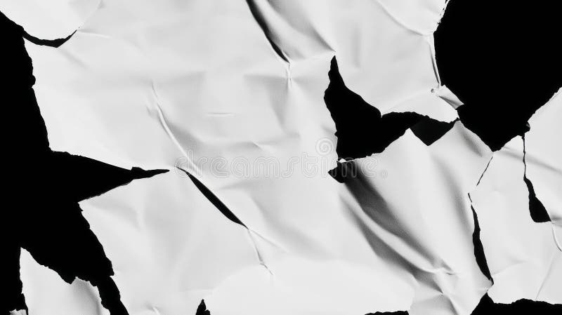 Abstract Torn Paper Texture with Rough Edges and Grunge Pattern Stock ...