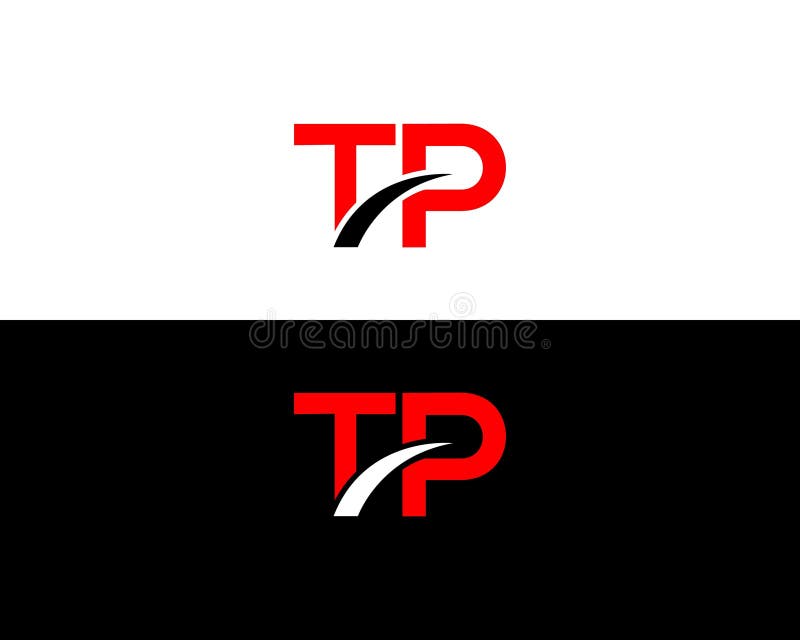 Abstract TP Logo Initial Letter Icon Design Stock Vector - Illustration ...