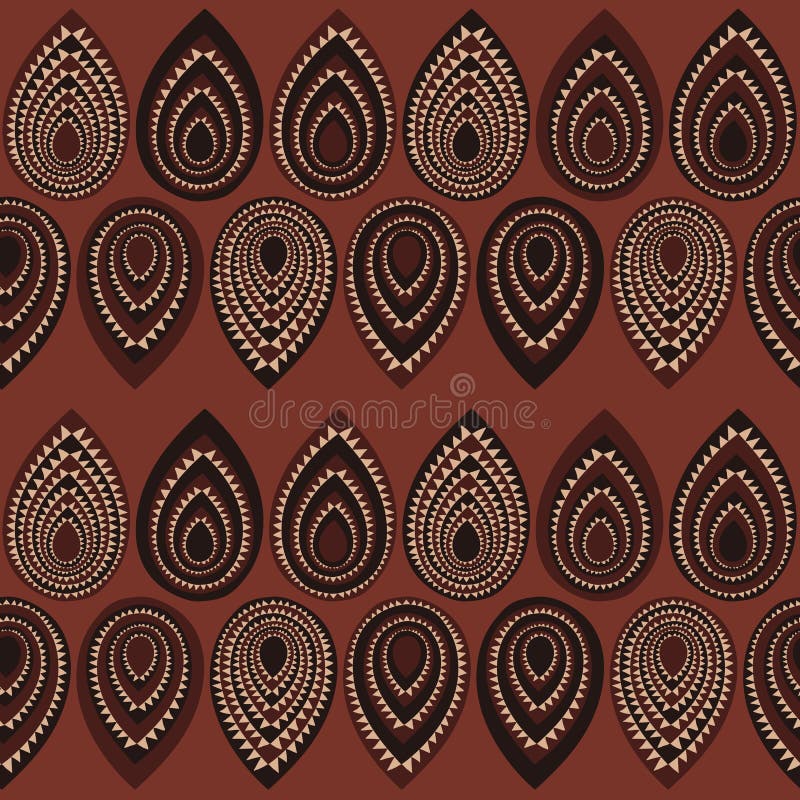 African Abstract Tribal Seamless Pattern. Modern Stylish Texture ...