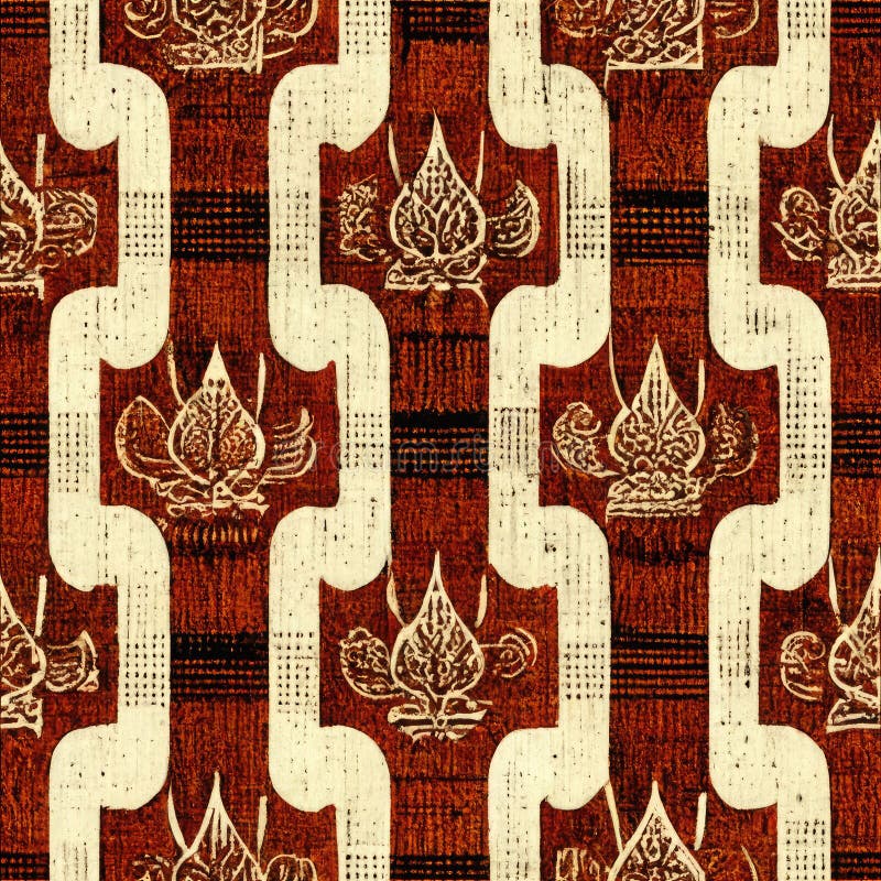 Abstract Traditional Asian Elements Seamless Pattern Stock Illustration ...