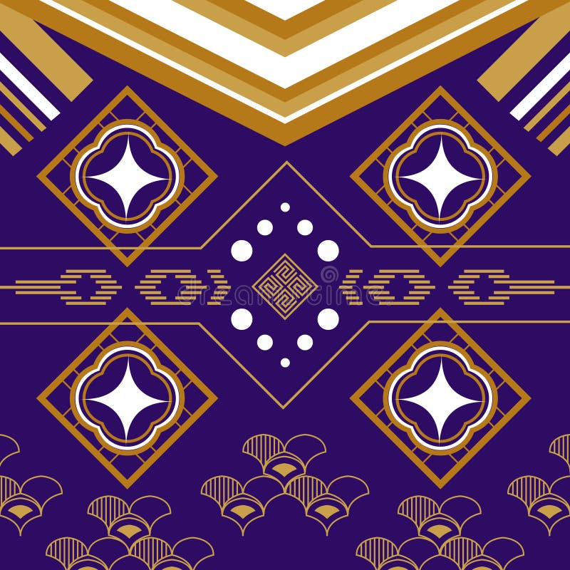 Abstract Traditional Ethnic Pattern Template Decorative Stock Vector ...