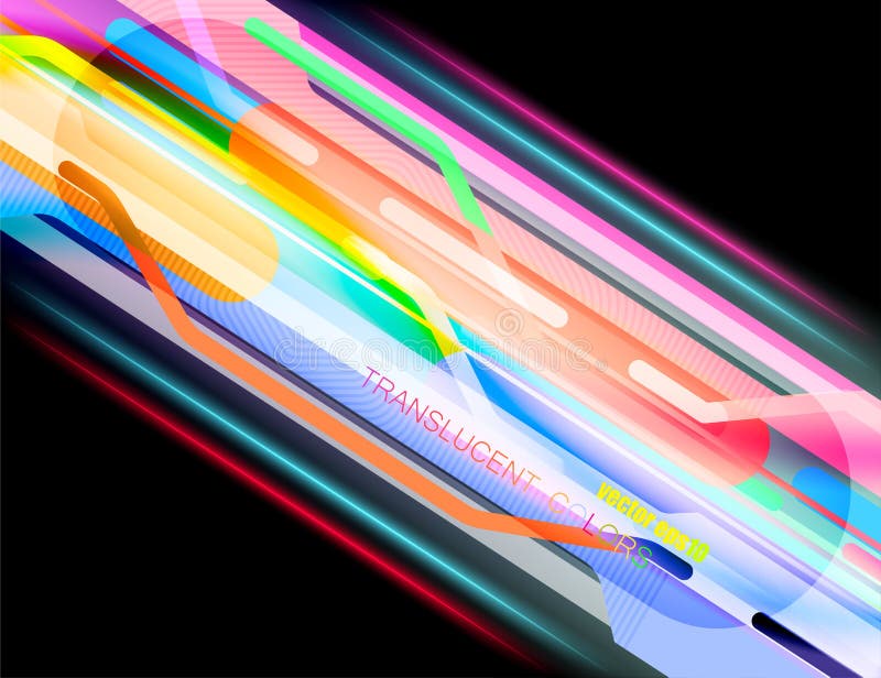 Abstract Translucent Colors Shape Scene Stock Vector - Illustration of ...