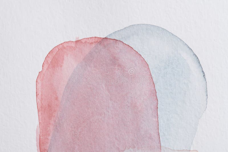 Abstract Translucent Red Azure Watercolor Texture Background. Creative ...