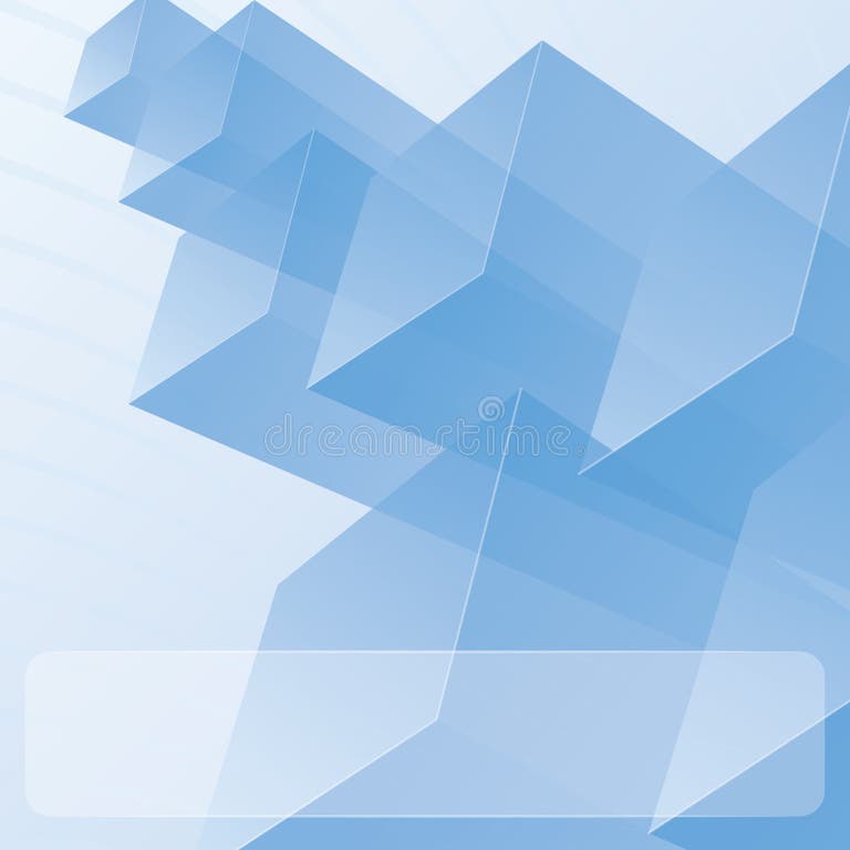 Abstract Transparent Blue Modules Stock Vector - Illustration of ...