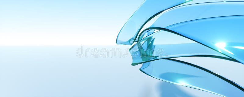 Abstract Transparent Blue Wire on White Stock Illustration ...