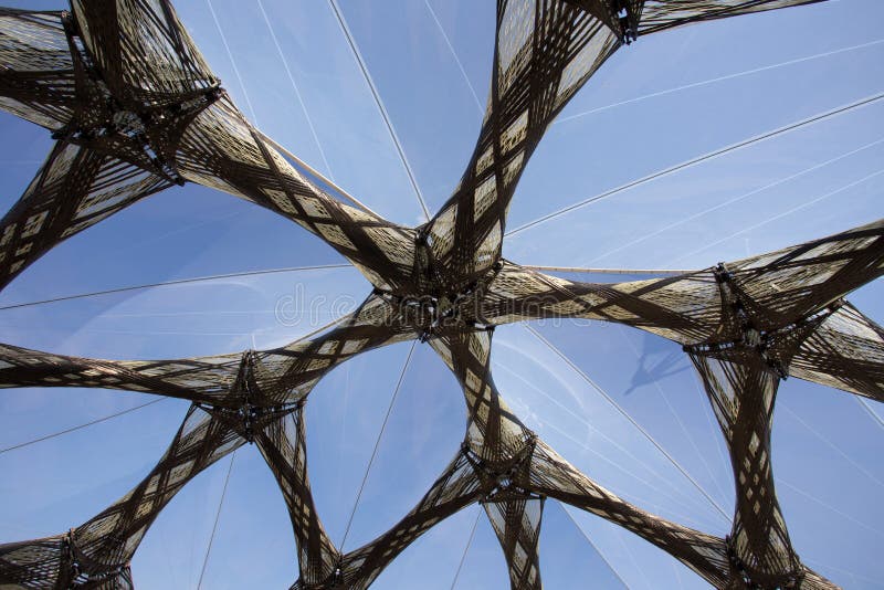 Spider web shaped ceiling stock image. Image of skylight - 161796749