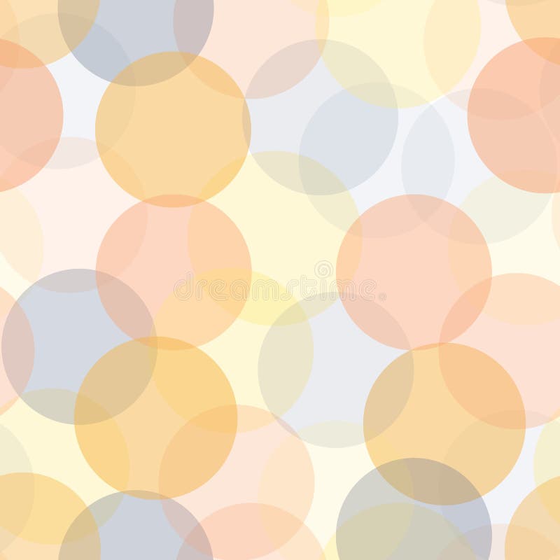Abstract Transparent Circles in Layers Seamless Vector Background ...