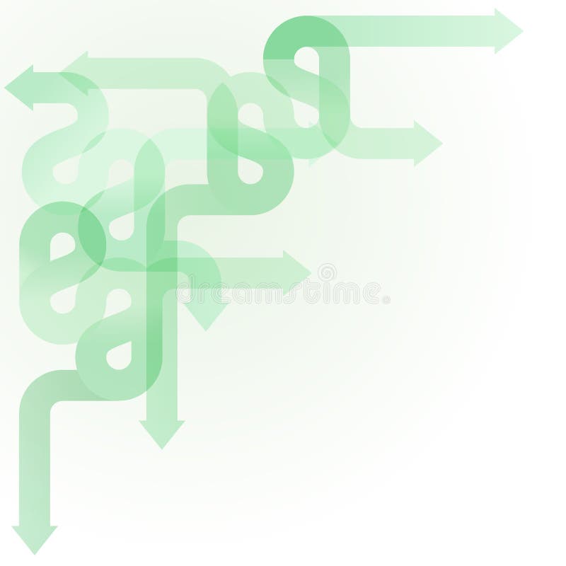 Abstract Transparent Looped Arrows. Vector Background Template Stock ...