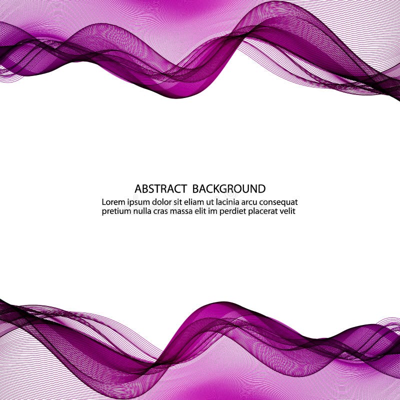 Abstract Transparent Magenta Wave Background Design, Movement of ...
