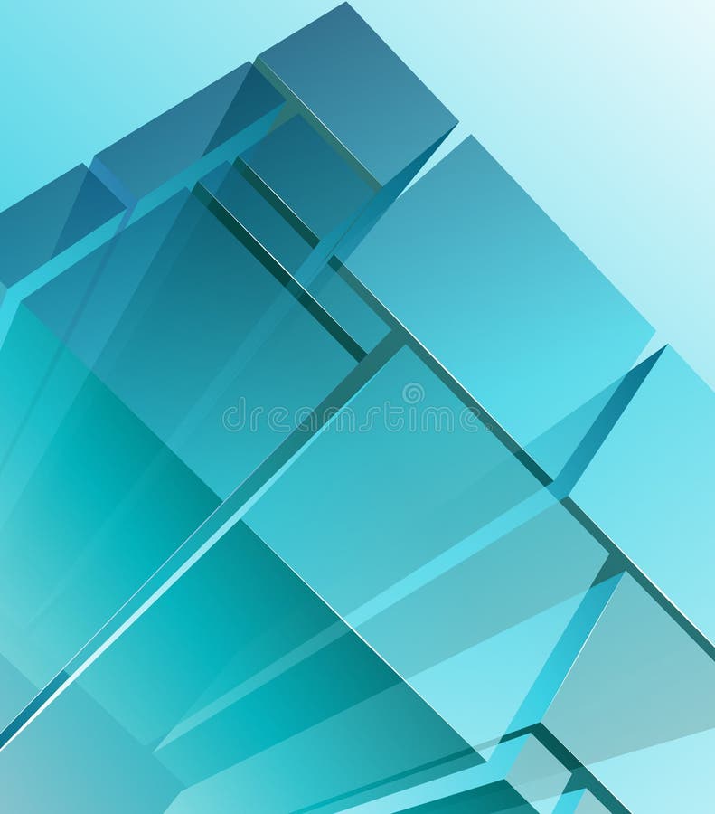 Abstract Transparent Modules Stock Illustration - Illustration of ...