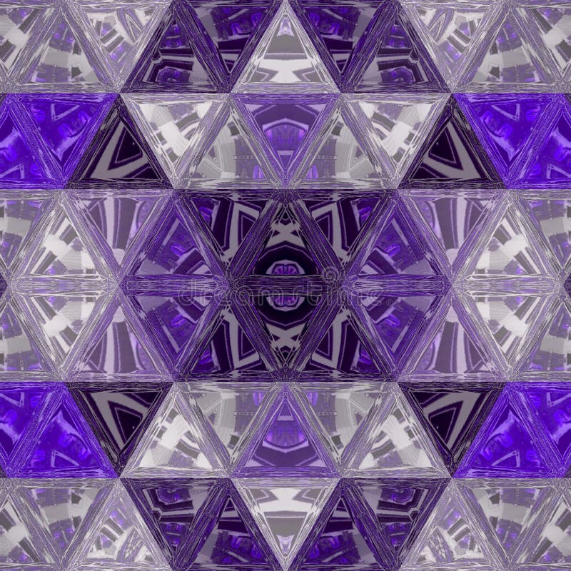 Abstract Transparent Pattern with Triangles in Ultraviolet Stock ...