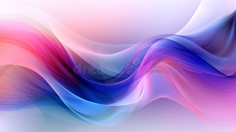 Abstract Transparent Smooth Shiny Color Spectrum Wave Design Element ...