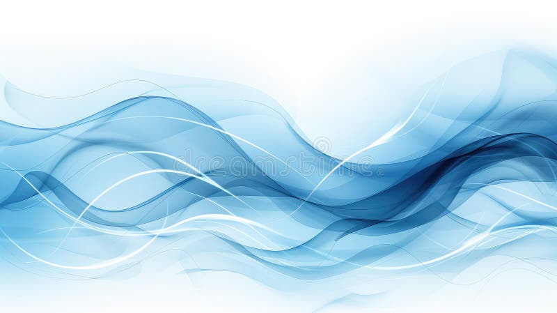 Abstract Transparent Smooth Wave Background Generative AI Stock ...