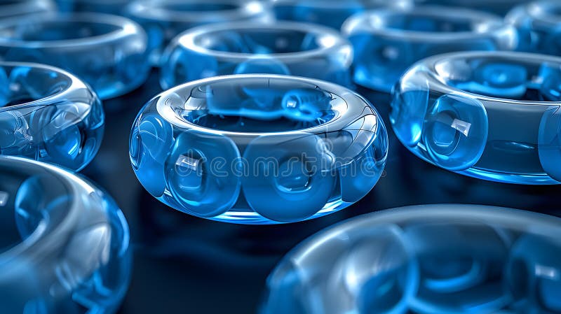 Abstract Transparent Symbol of Contiguous Circles Stock Photo - Image ...