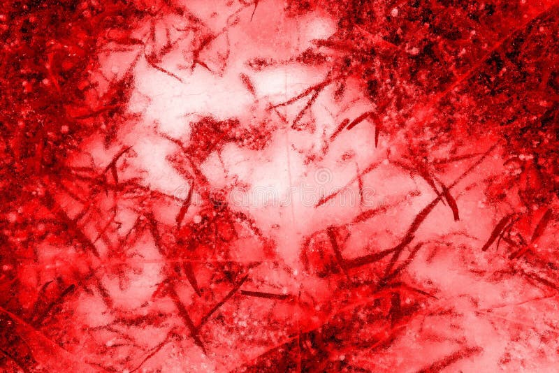 Abstract Transparent Texture Natural Ice of Red Color Stock Photo ...