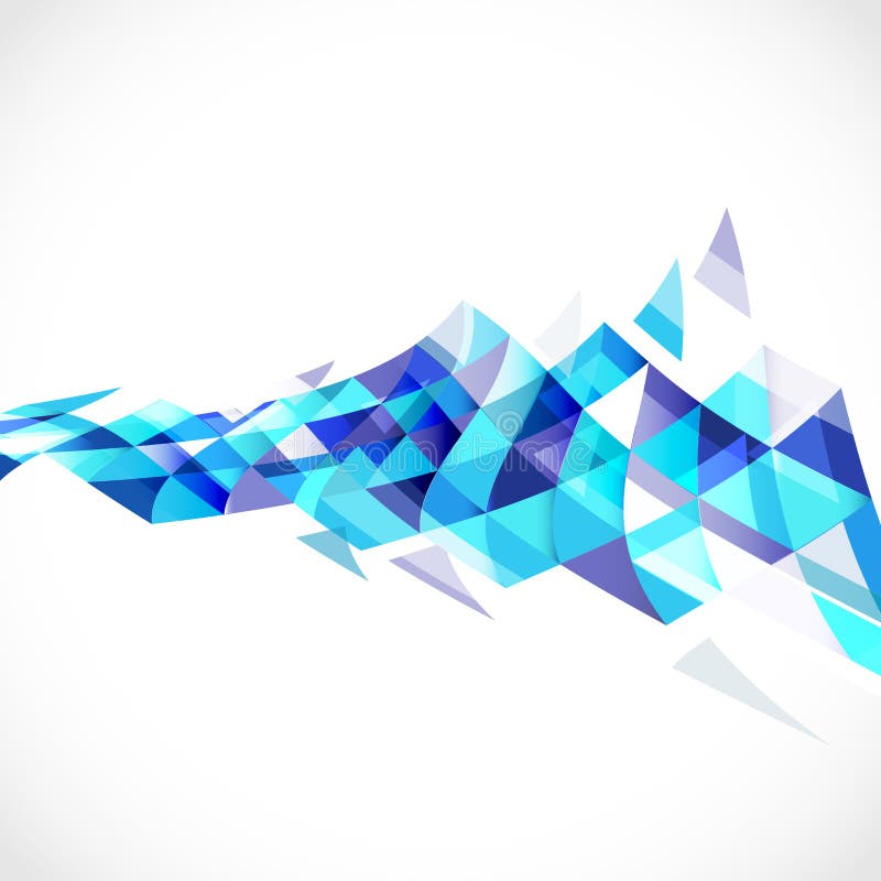 Abstract Transparent Triangle on Perspective Curve View Template Stock ...