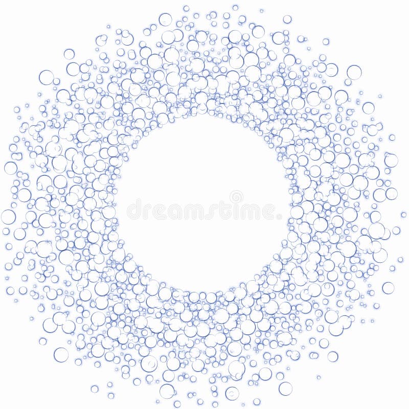 Circular Bubbles Frame Invitation Card Stock Illustration ...
