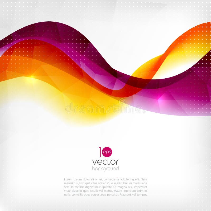 Abstract Transparent Wave Background Stock Vector - Illustration of ...
