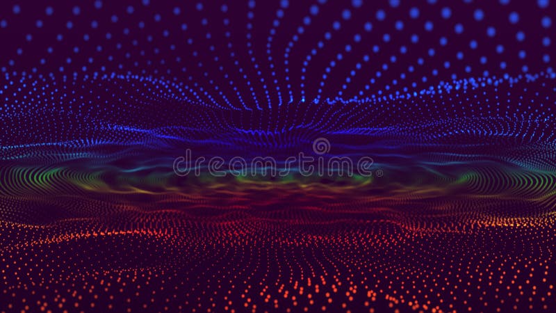Abstract Trapcode Form Digital Particle Wave and Lights Background. 3d ...