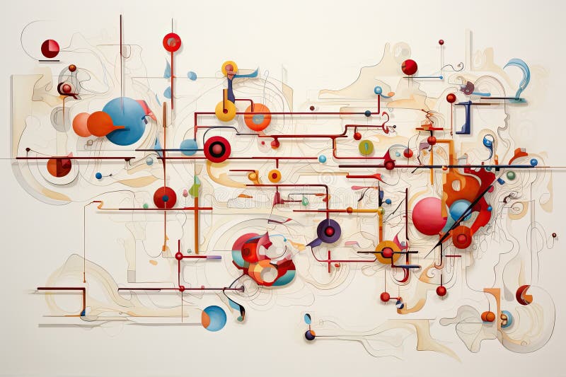 Abstract Treasure Map Abstract Map Background Retro Style Stock ...