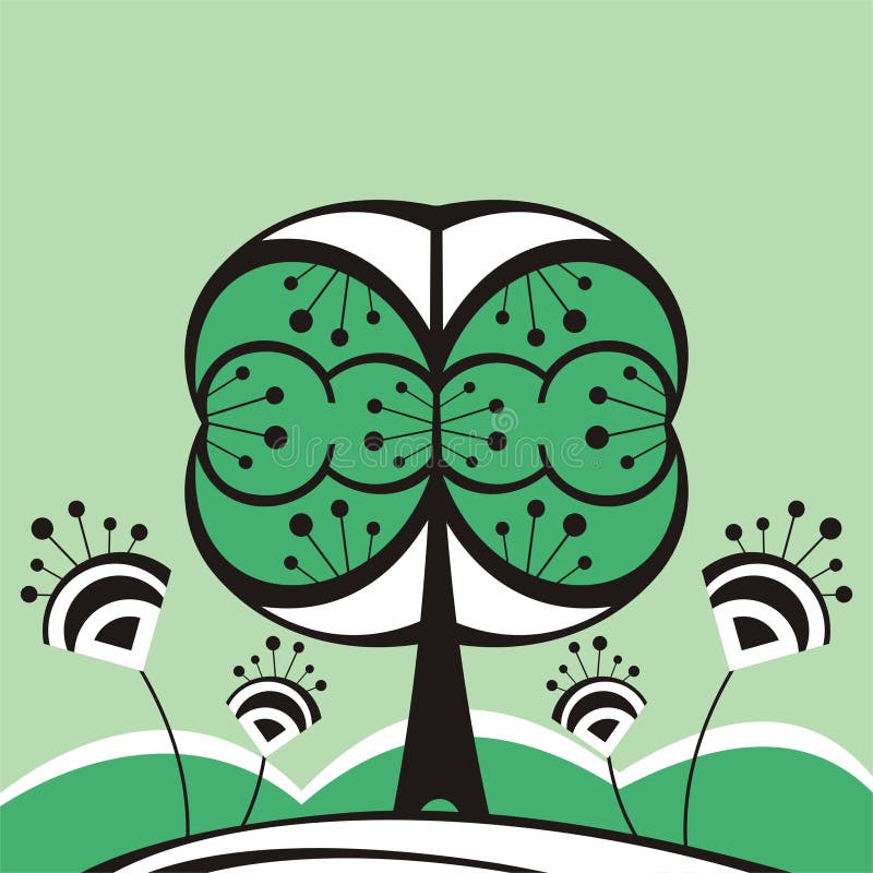 Abstract tree stock vector. Illustration of graphic, abstract - 11310359